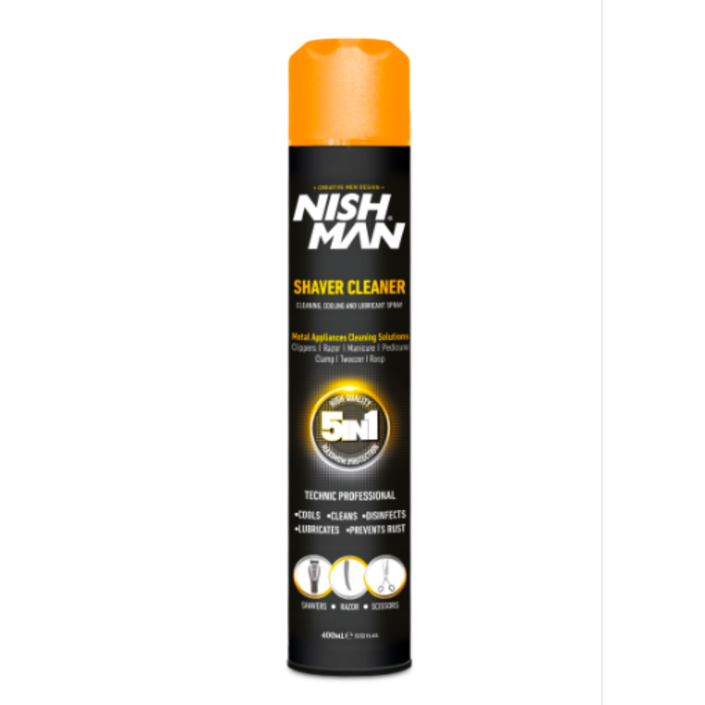 Nish Man Shaver Cleaner 5in1 Spray 400 ml – Klippers